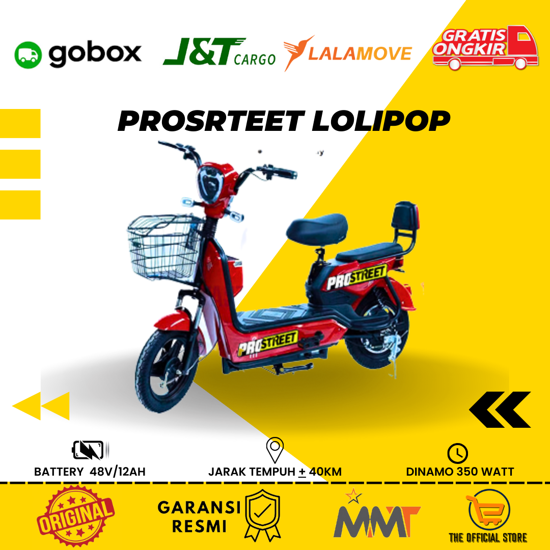 Promo SEPEDA LISTRIK PROSTREET LOLIPOP GARANSI RESMI Diskon 8% di ...