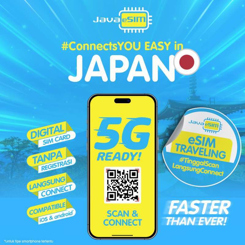 Jual Esim Japan 5 G Spesifikasi Original, Murah & Diskon Harga Maret ...