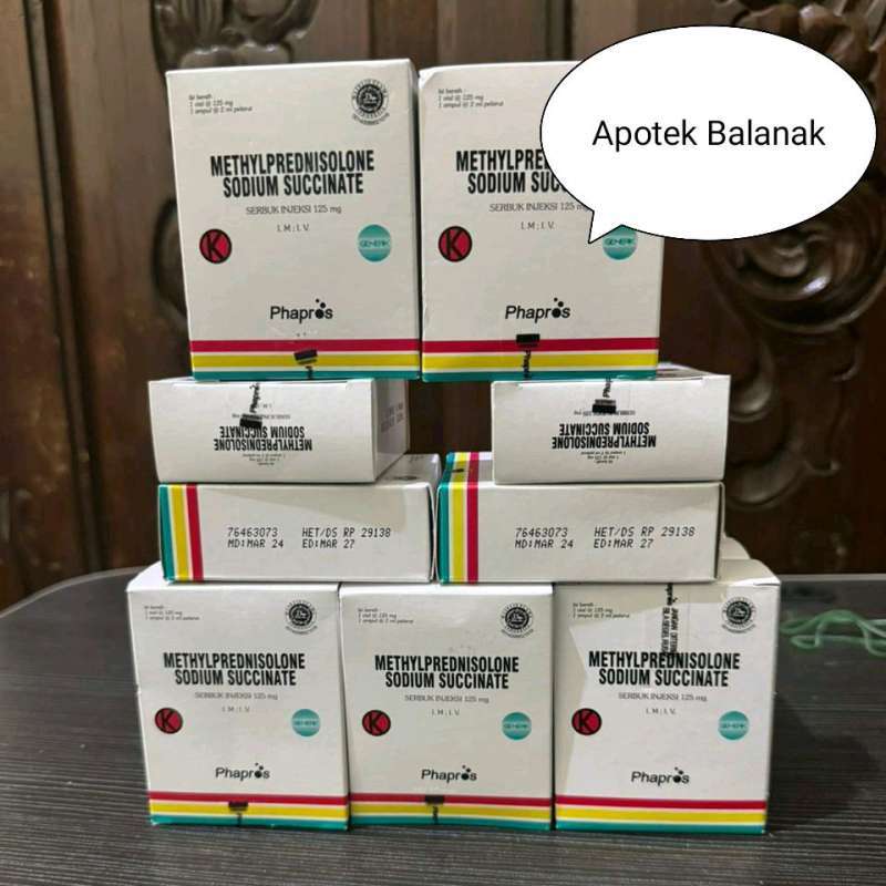 Jual Methylprednisolone 125 Mg Injeksi Per Box Di Seller Apotek Balanak ...