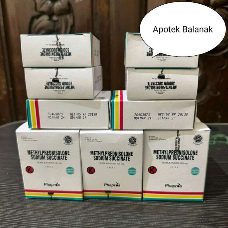 Jual Methylprednisolone 125 Mg Injeksi Per Box Di Seller Apotek Balanak ...