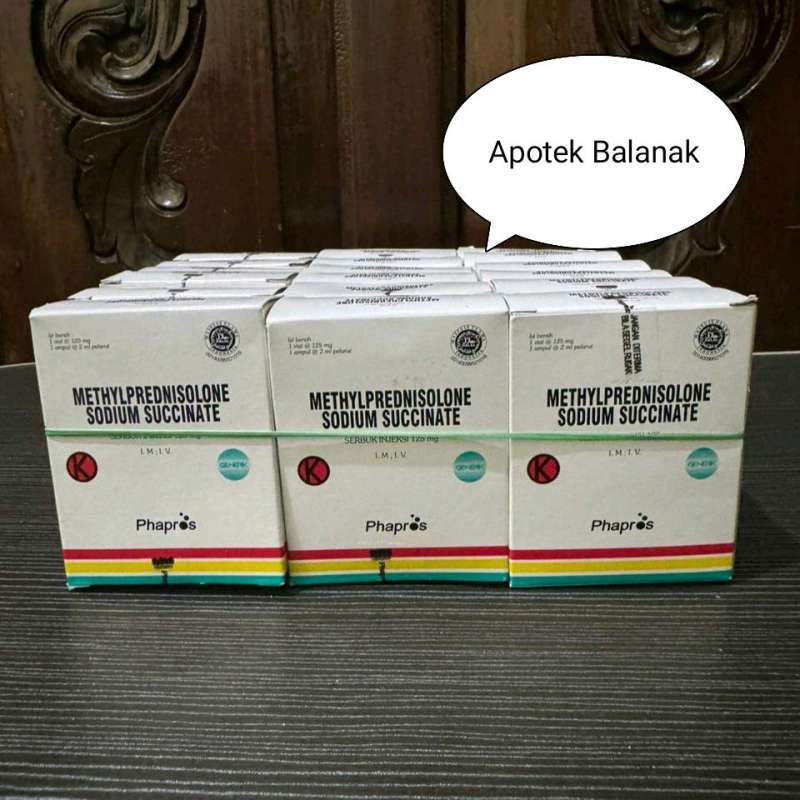 Jual Methylprednisolone 125 Mg Injeksi Per Box Di Seller Apotek Balanak ...