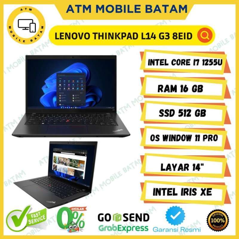 Jual LENOVO ThinkPad L14 Gen 3 i7-1255U 32GB 512GB SSD 14 Win11 Pro 8EID di Seller ATM MOBILE ...