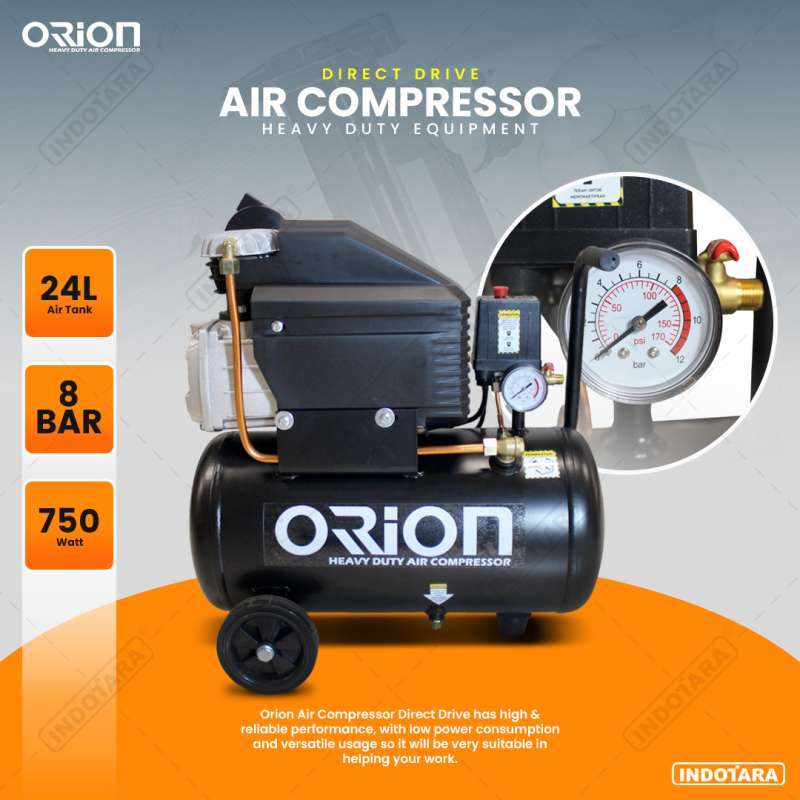 Jual Kompresor Angin 1 Hp 24l Air Compressor Orion Type Dc100m Di ...