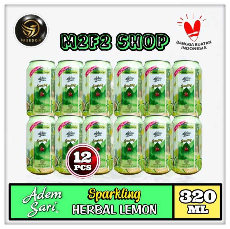 Promo Adem Sari Sparkling Herbal Rasa Lemon Kaleng | Can - 320 ml (Kemasan 12 Pcs) Diskon 15% di ...