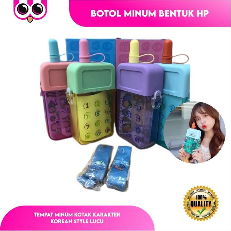 Jual Botol Minum Bentuk Hp Tempat Minum Kotak Karakter Di Seller ...