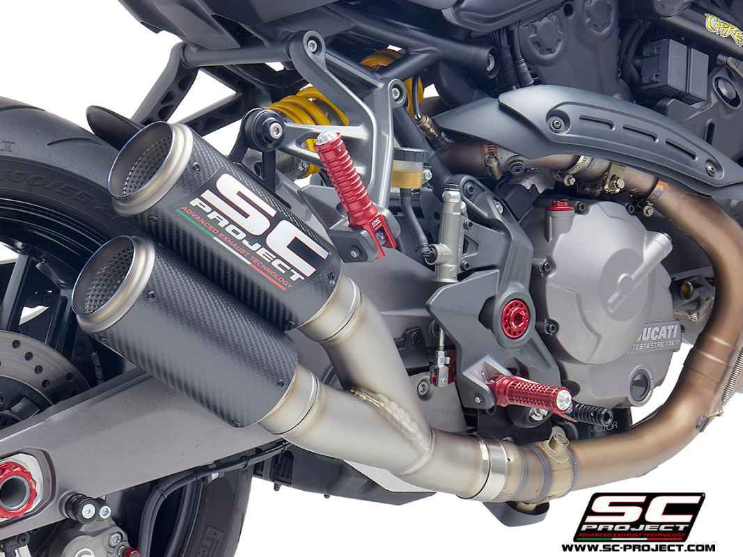 Jual SC Project Slip Twin On CRT Carbon Ducati Monster 821 '18-'20 di ...