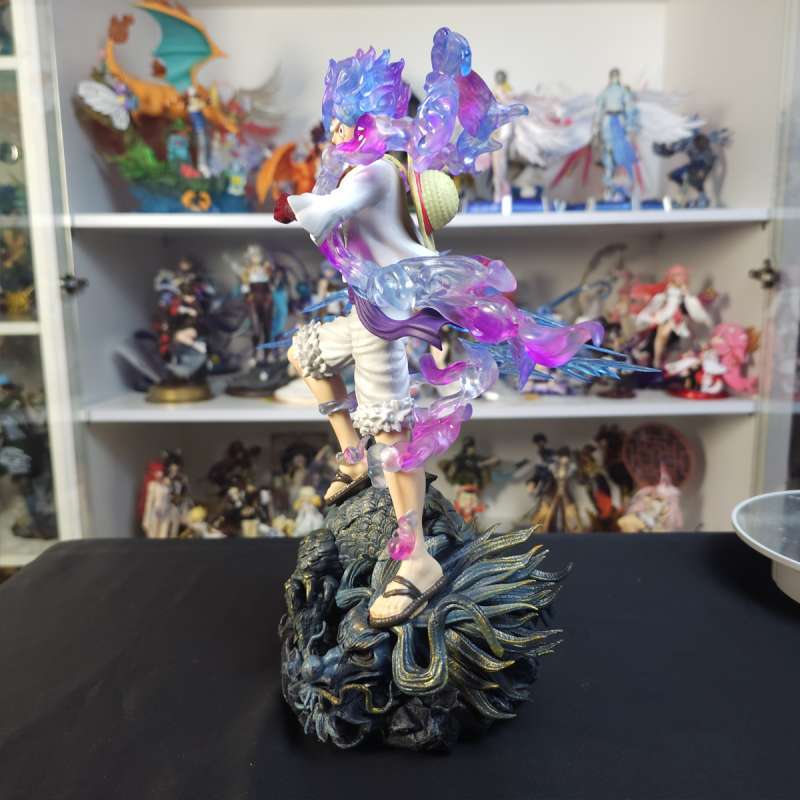 Jual Luffy Nika Gear 5 Standing Transparen Effect One Piece 32cm Action ...