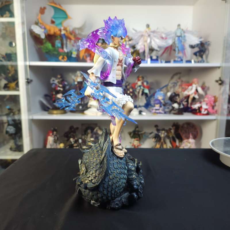 Jual Luffy Nika Gear 5 Standing Transparen Effect One Piece 32cm Action ...