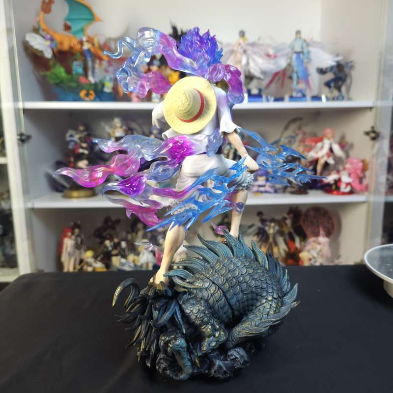 Jual Luffy Nika Gear 5 Standing Transparen Effect One Piece 32cm Action ...