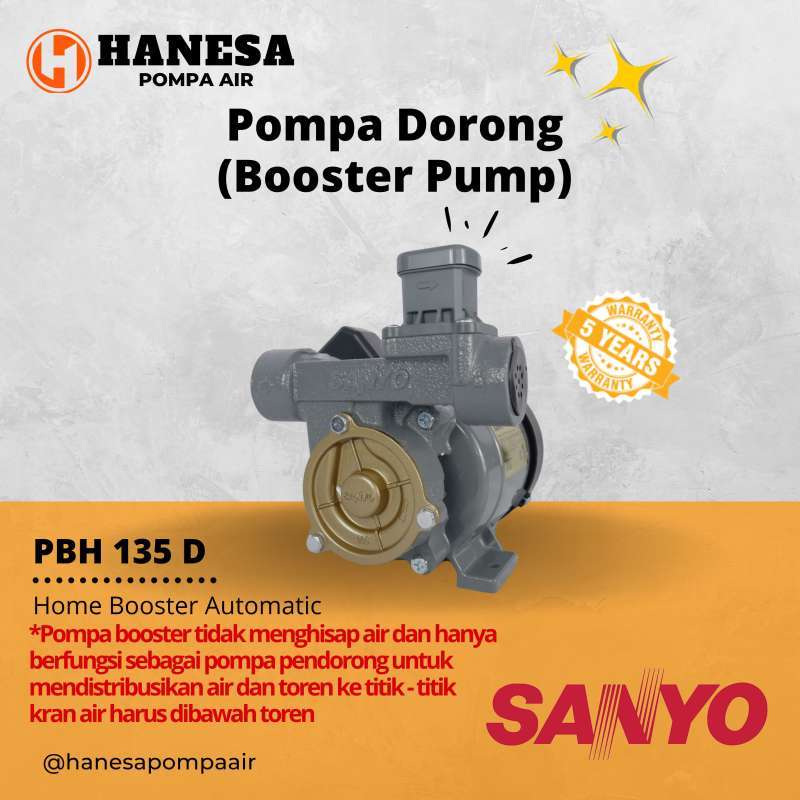 Jual Sanyo Pbh 135 D Pompa Dorong Automatic / Booster Pump Di Seller ...