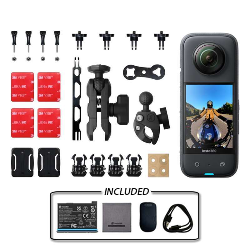 Promo Insta360 One X3 Motorcycle Kit Bundle Action Camera Insta 360 One ...