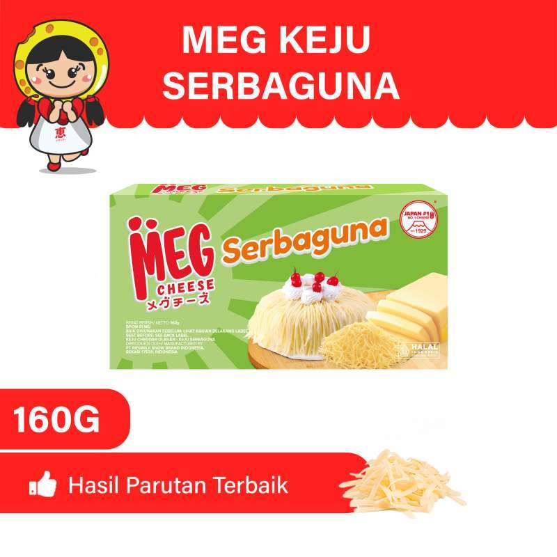Promo Meg Keju Serbaguna 160 Gram Diskon 24% Di Seller Meg Cheese Official Store - Pekayon, Kota ...