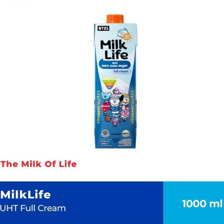Promo Milklife Uht Full Cream Milk 1000 Ml Diskon 7% Di Seller Fresh By ...