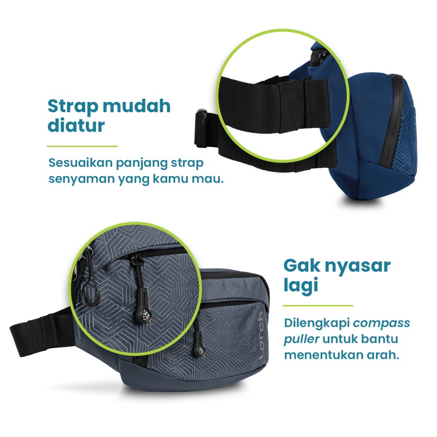 Jual Torch Tas Pinggang Selempang Anti Air Ringan - Waist Slingbag ...