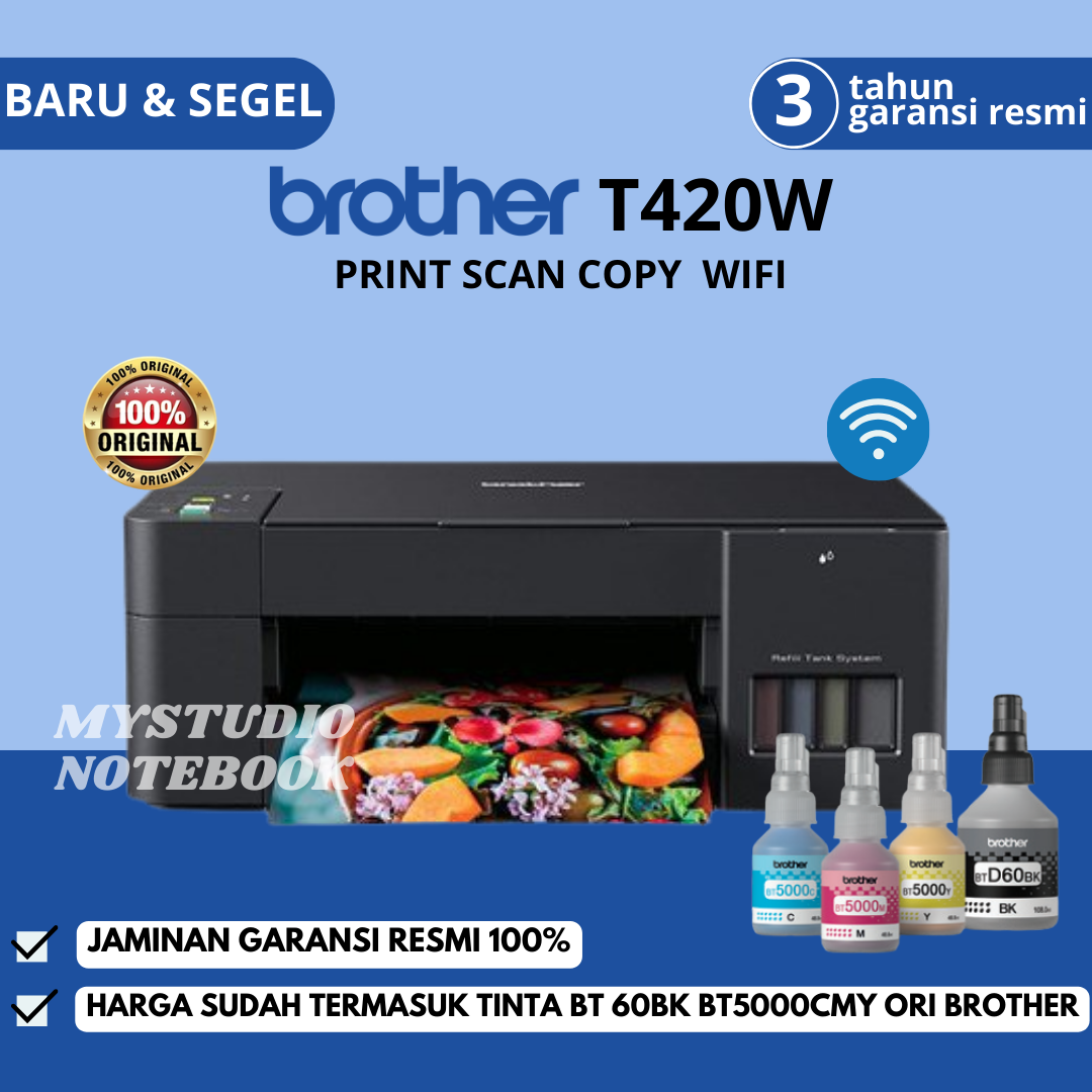 Jual BROTHER DCP-T420W Printer Ink Tank Colour AIO Multifunction T420 ...
