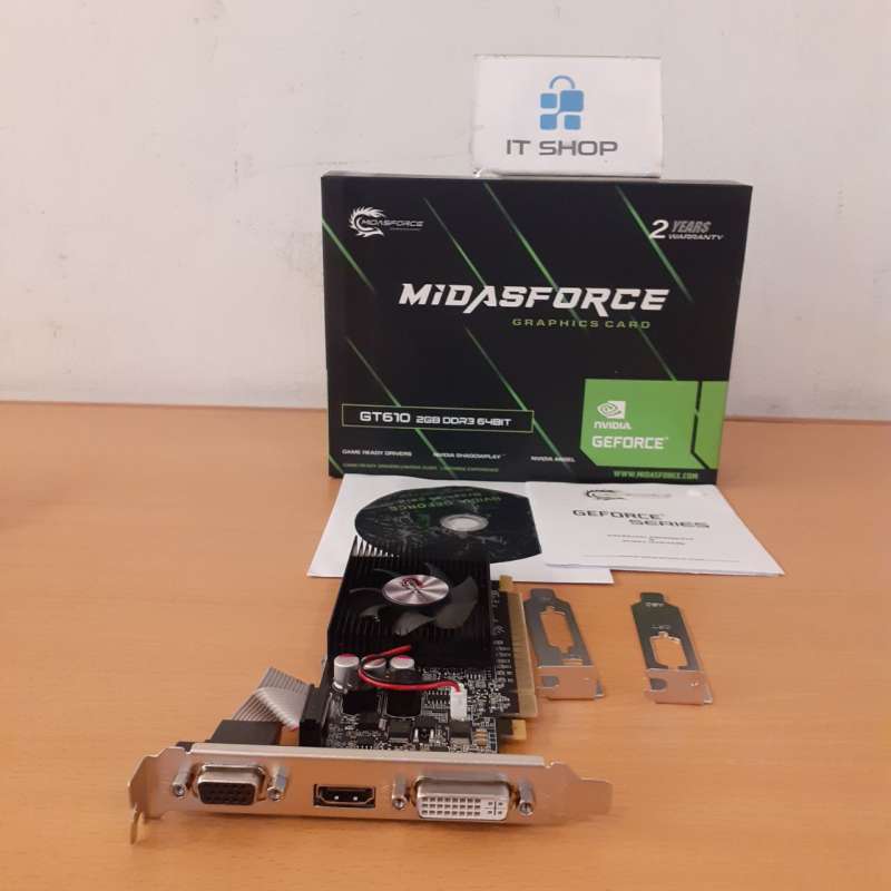 Jual Midasforce Nvidia Gt610 2gb Ddr3 64bit - Midas Force Di Seller It Shop Official Store ...