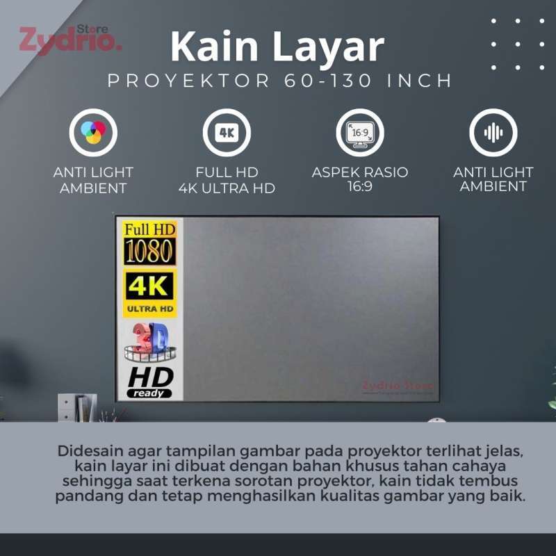 Jual Kain Proyektor Original, Murah & Diskon April 2024 | Blibli