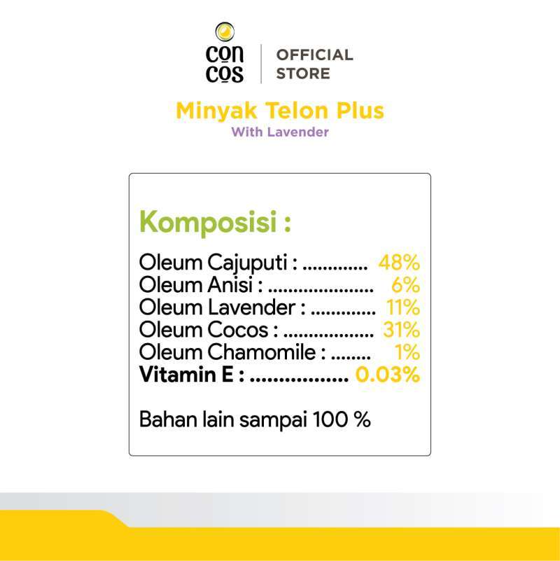 Jual Concos Telon Plus (100 Ml) / Aroma Chamomile / Untuk Kulit Sensitif / Anti Nyamuk Di Seller ...