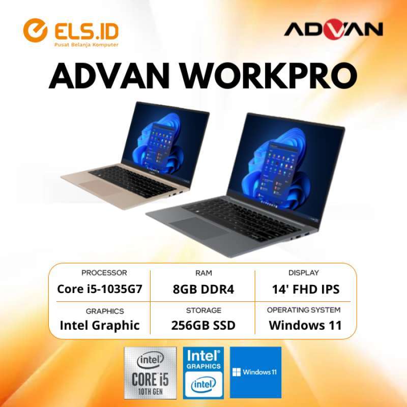 Promo Advan Workpro 14 Intel Core I5 1035g7 8gb Ssd 256gb 14' Fhd W11 ...