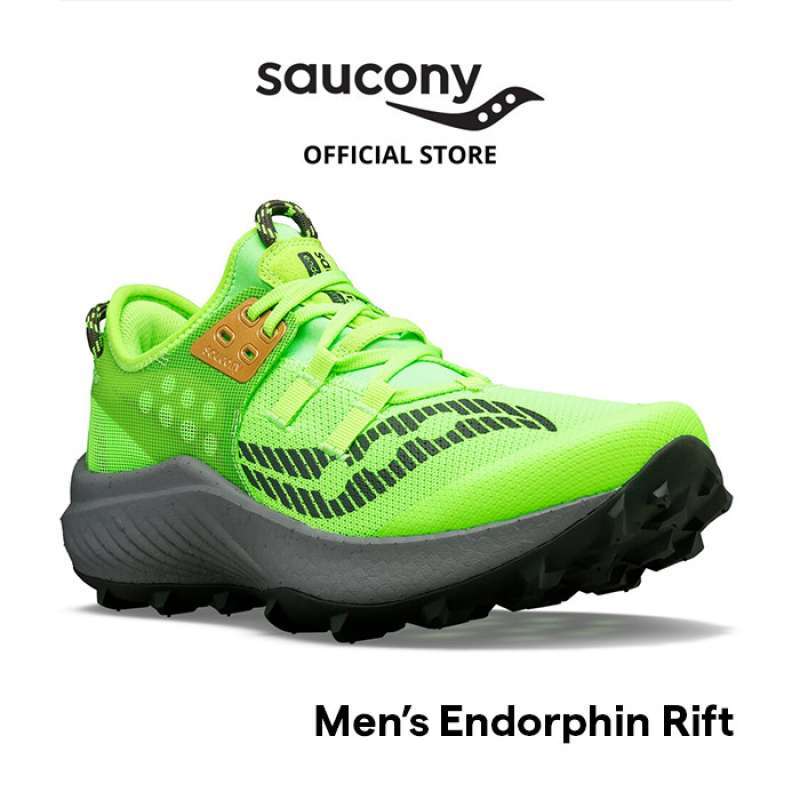 Jual Sepatu Trail Running Pria Saucony - Endorphin Rift - 43 Slime ...