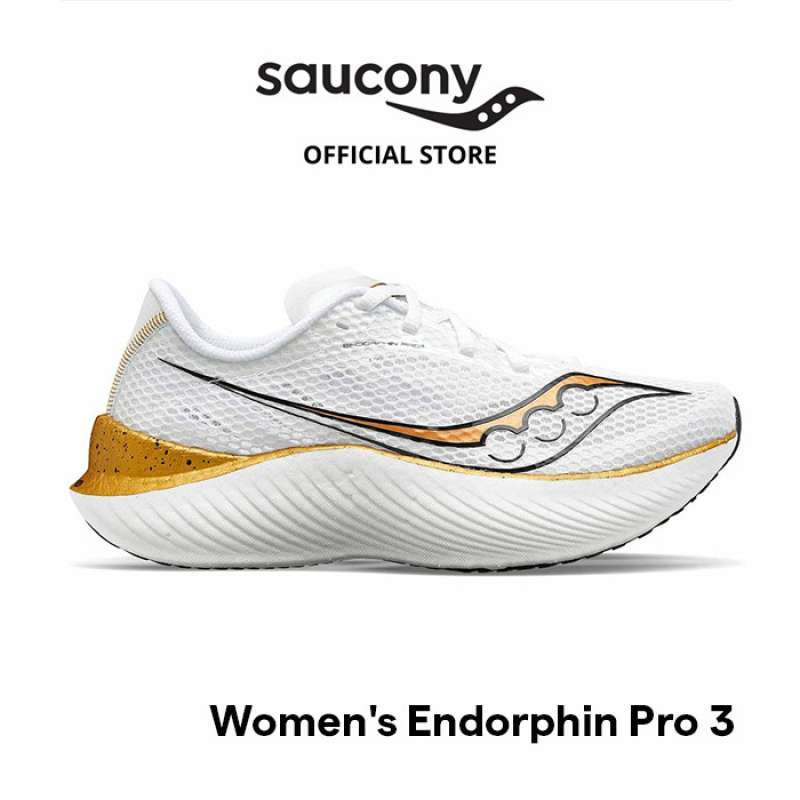 Jual Sepatu Lari Wanita Saucony - Endorphin Pro 3 - 40 White Gold Di Seller Saucony Indonesia ...