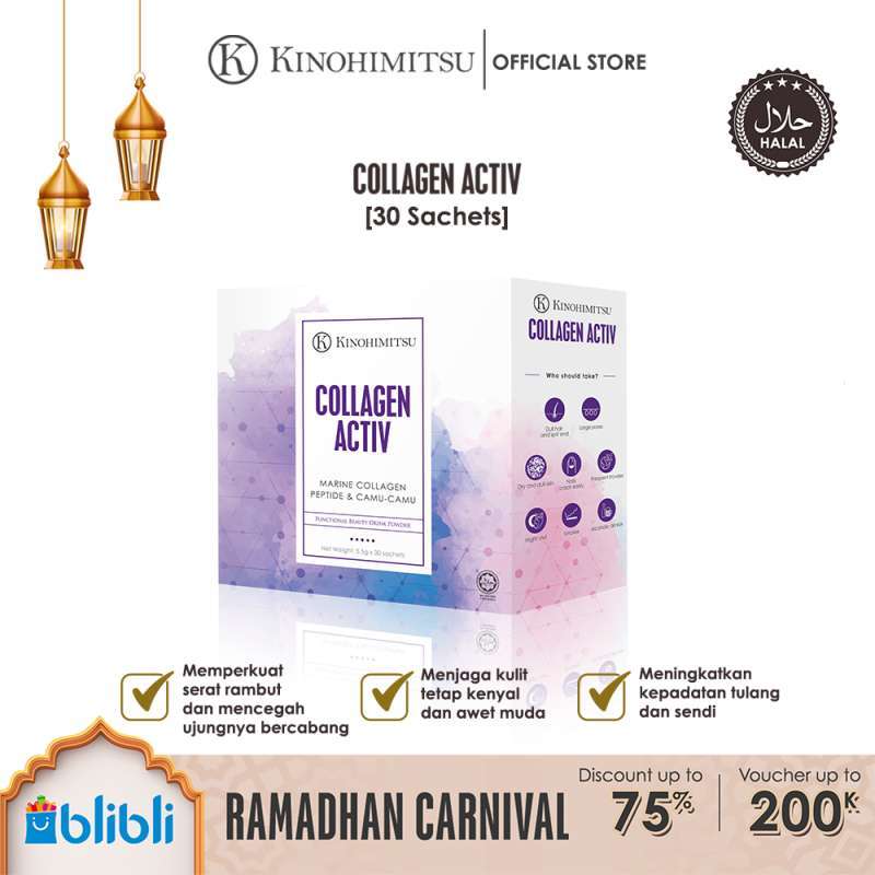 Promo Kinohimitsu Collagen Activ Kolagen 30 Sachets Diskon 37% di Seller Kinohimitsu - Singapore ...