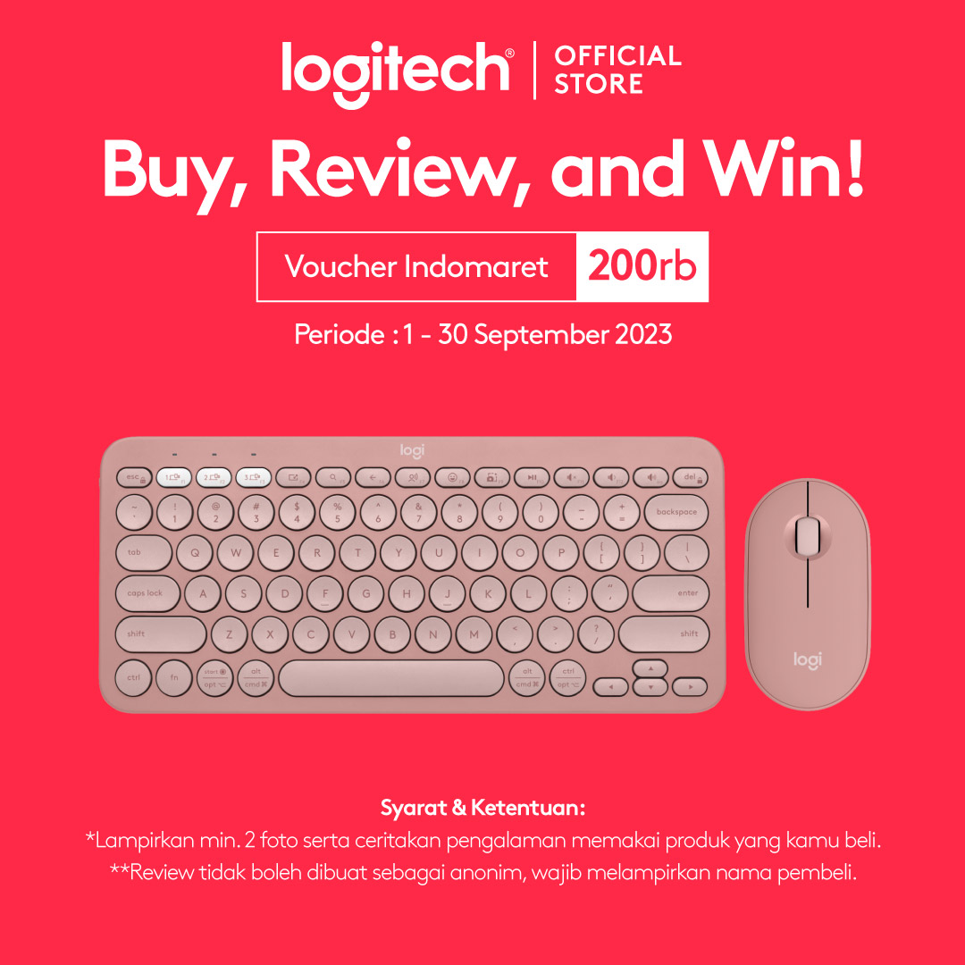 Promo Logitech Logitech Pebble 2 Combo Keyboard Dan Mouse Wireless promo-logitech-logitech-pebble-2-combo-keyboard-dan-mouse-wireless