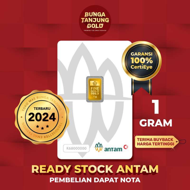 Jual Lm Emas Antam 1 Gram - Logam Mulia Terbaru - Bunga Tanjung Di ...