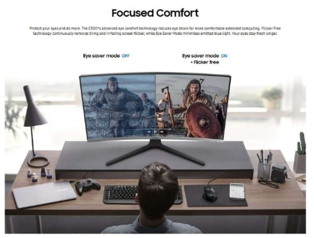 Jual Samsung 27 Inch Lc27r500fhe Fhd Led Curved Monitor Lc27r500 ...