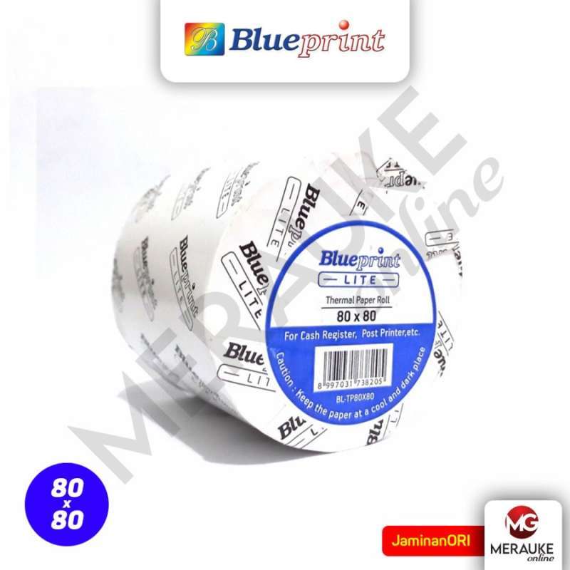 Jual Kertas Thermal Blueprint 80 X 80 Mm Original Harga Termurah Juni ...