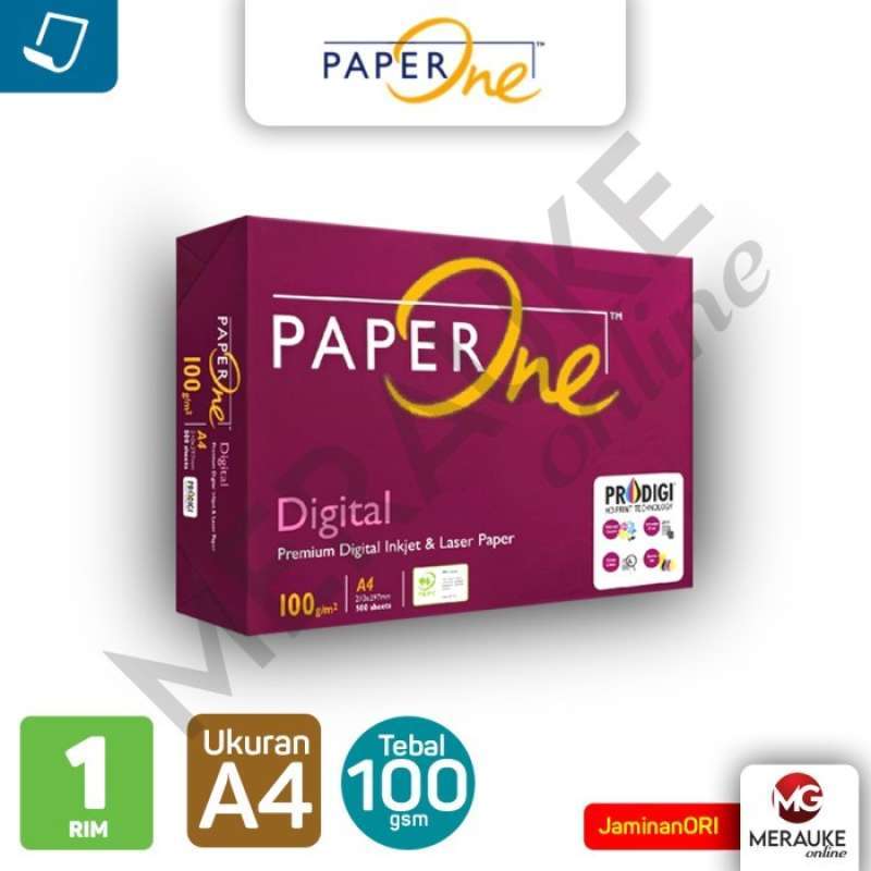 Jual Kertas Hvs Paper One A4 100gsm Isi 500 Lembar Di Seller Merauke ...
