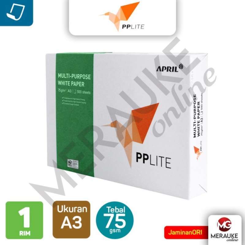 Jual Kertas HVS PP Lite A3 75 GSM di Seller Merauke Online Official Store - Cibadak-2, Kota ...