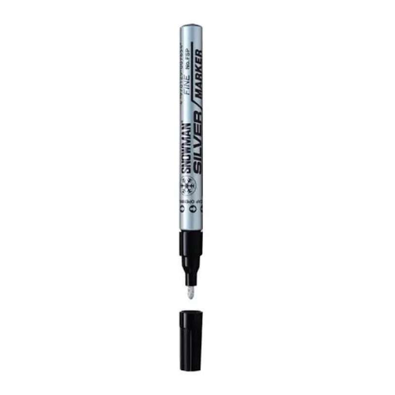 Jual Spidol Snowman Paint Marker Silver Fine Tip Fsp-12 Di Seller ...