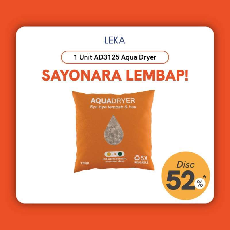 Promo LEKA AD3125 Aqua Dryer 125gr - Serap Air Dehumidifier Anti Lembab ... Promo LEKA AD3125 Aqua Dryer 125gr - Serap Air Dehumidifier Anti Lembab ...