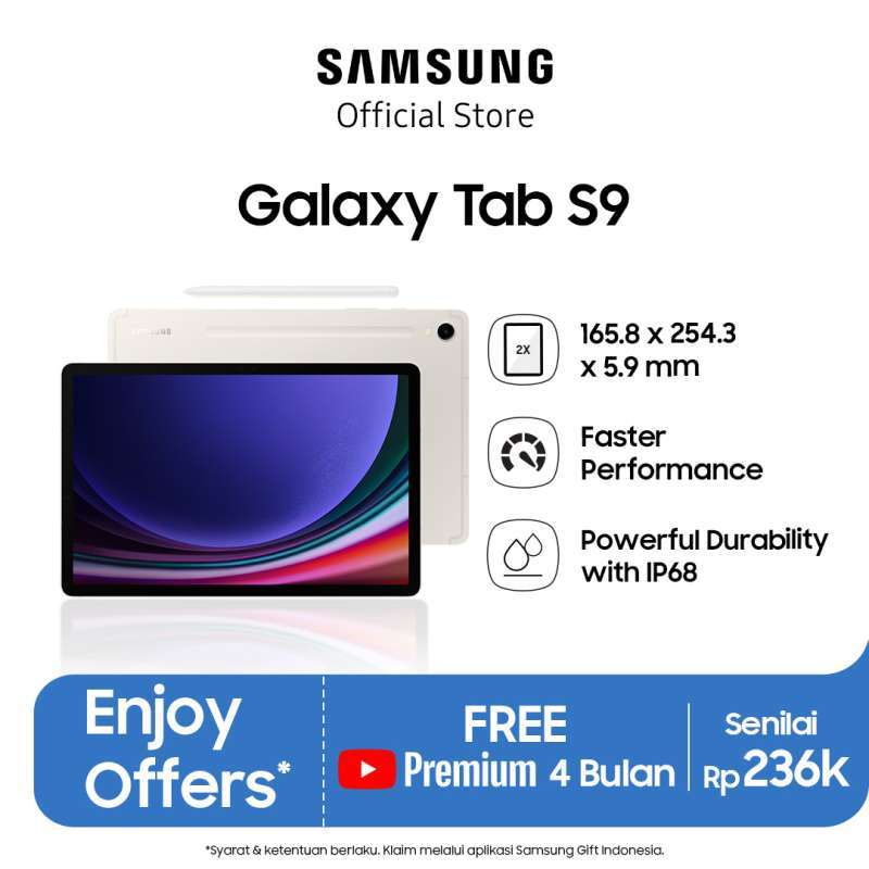 Jual Samsung Galaxy Tab S9 Ultra 256 Gb Spesifikasi Original, Murah & Diskon Harga Februari 2024 ...