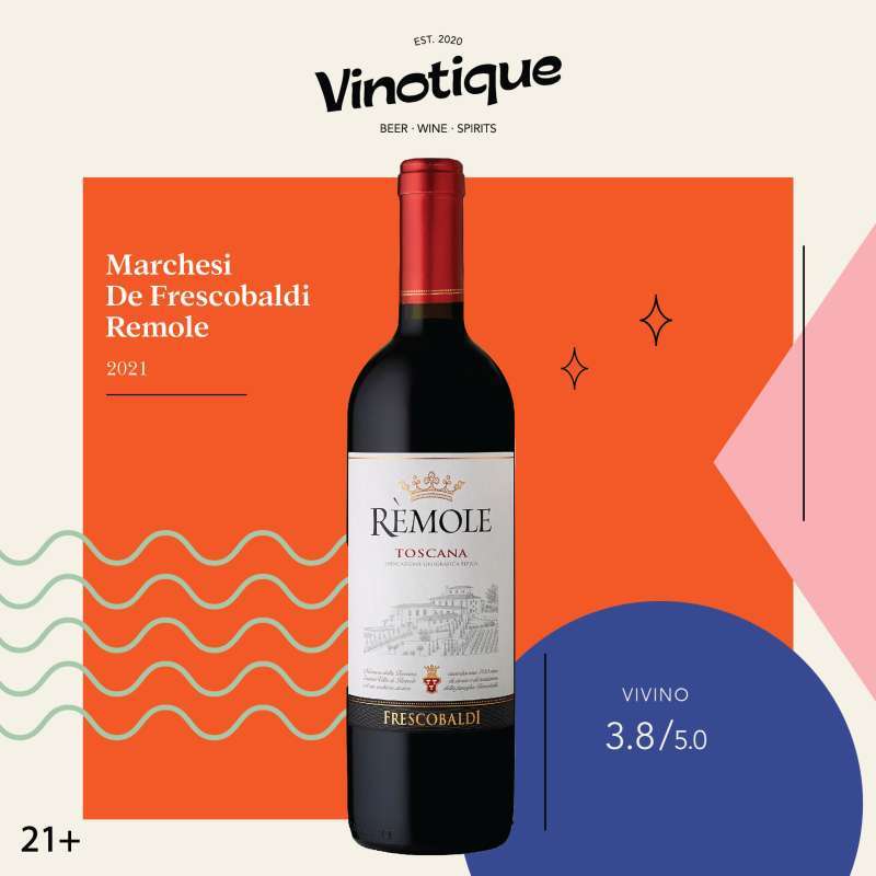 Jual Red Wine Marchesi De Frescobaldi Remole [750ml] Di Seller ...