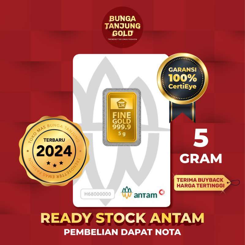 Jual Lm Emas Antam 5 Gram - Logam Mulia Terbaru - Bunga Tanjung Di ...
