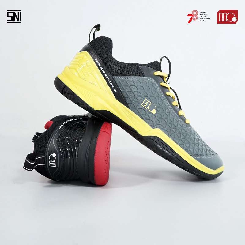 Promo Hi-qua Gen 3 Generation Three Sepatu Badminton Bulutangkis Non ...