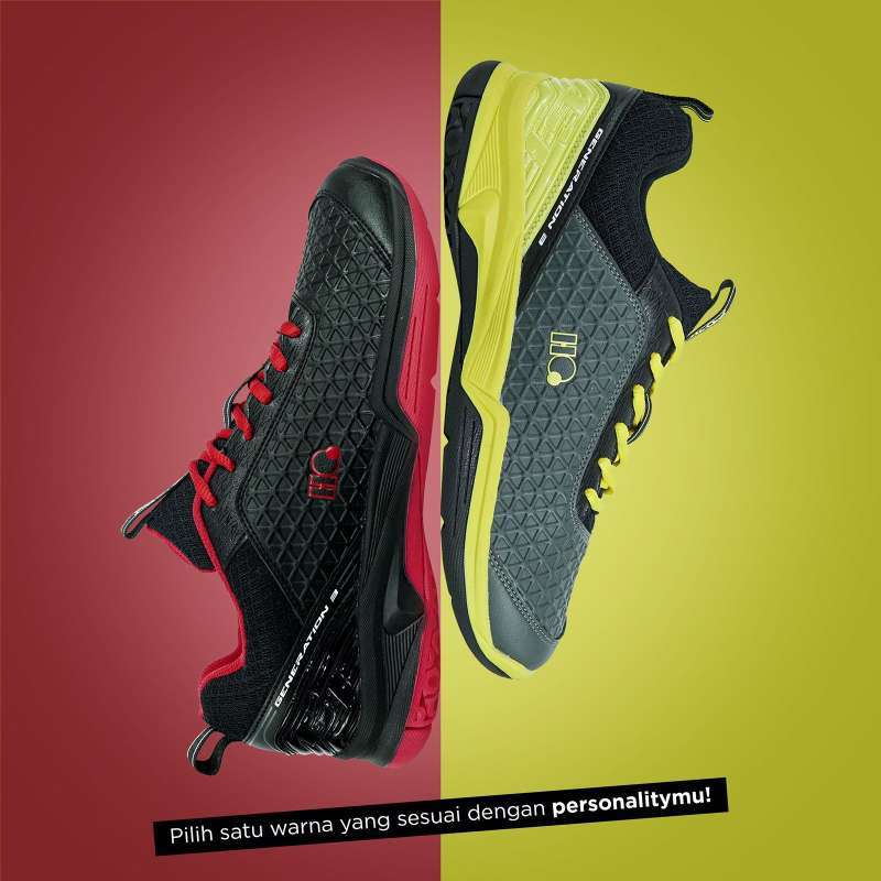 Promo Hi-qua Gen 3 Generation Three Sepatu Badminton Bulutangkis Non ...