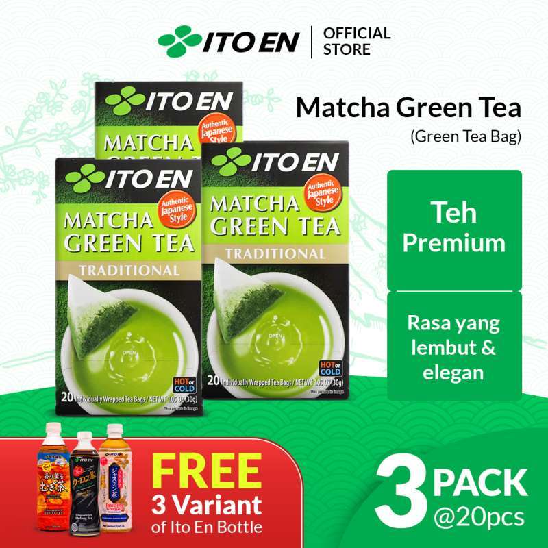 Promo 3 Box Ito En Teh Celup Matcha Original Tea Free 3 Variant Diskon ...