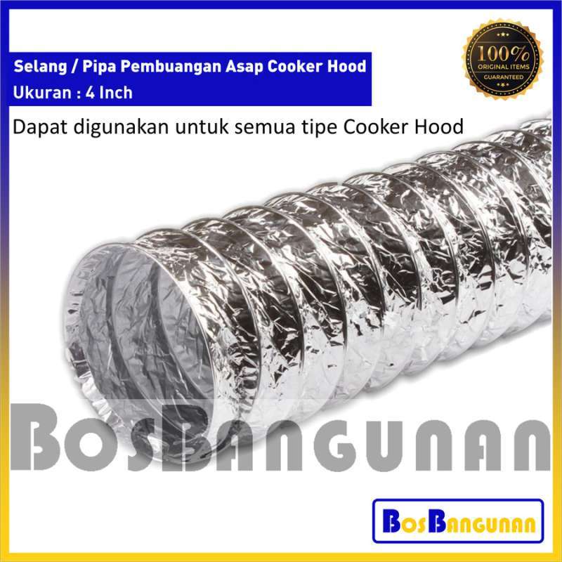 Jual Alumunium Flexible Ducting 4 Inch Pipa Angin Cooker Hood Exhaust ...