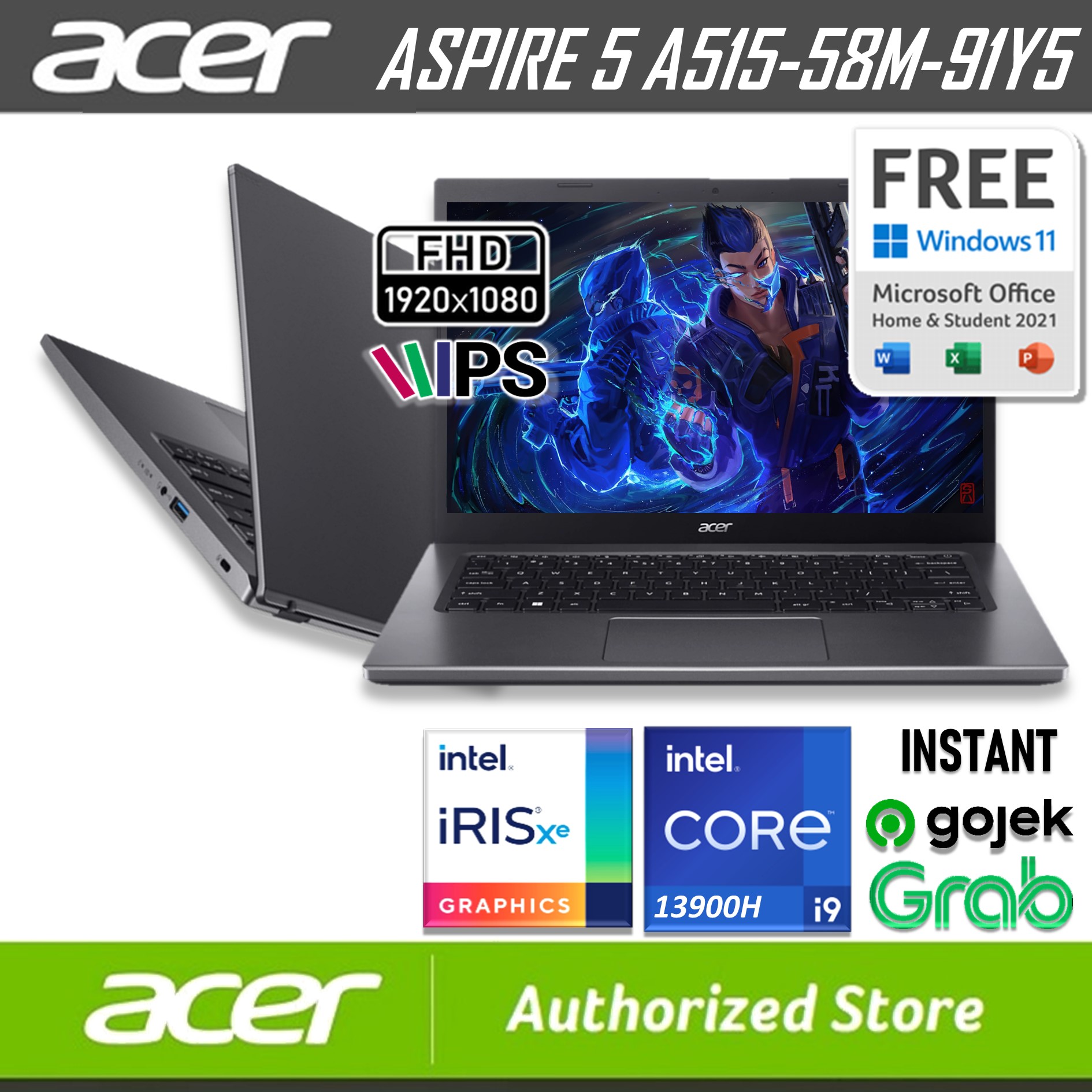 Promo Acer Aspire 5 Slim A515 91y5 I9 13900h 16/512gb Ssd Windows 11 ...