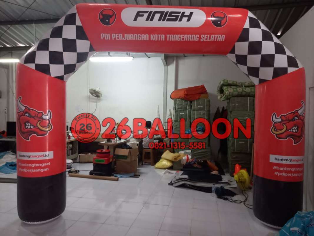 Jual Balon Gate Balon Gapura Balon Start Finish Bahan Pvc Ukuran 3x4 ...