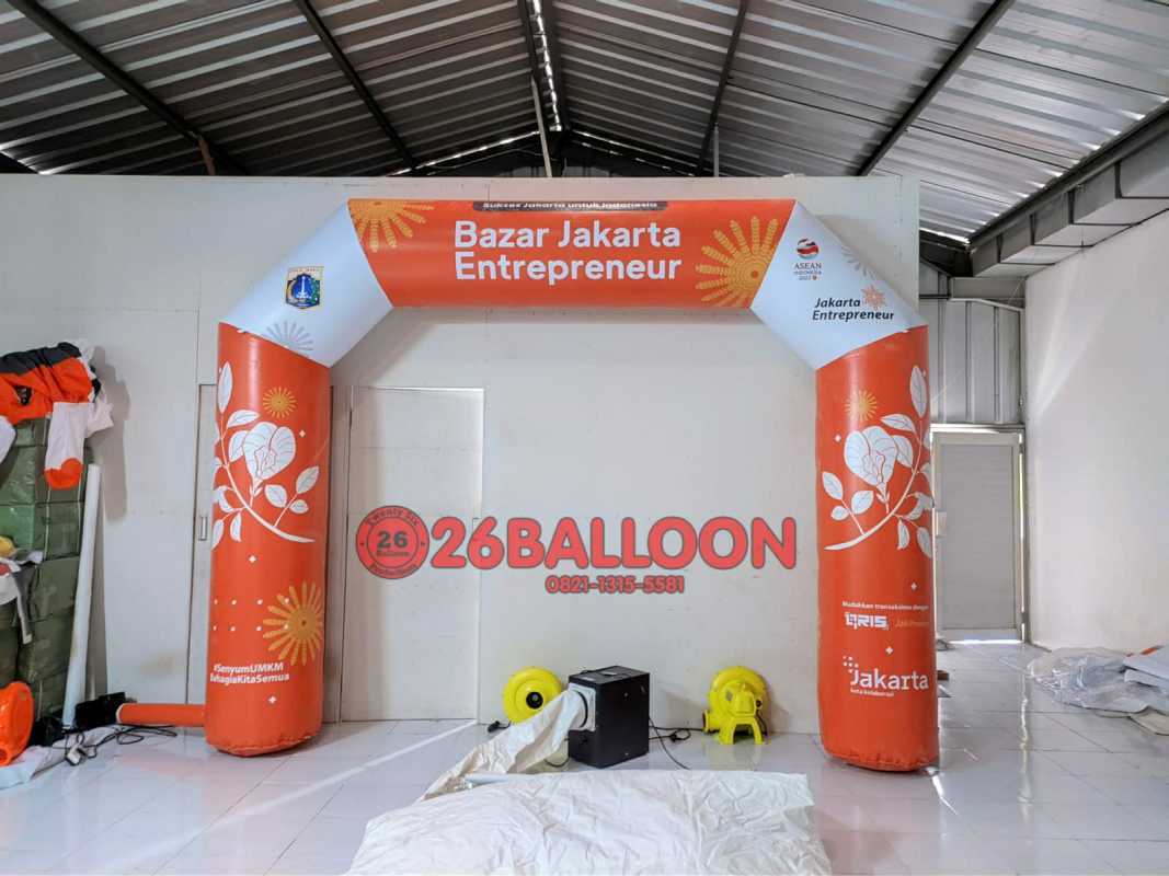 Jual Balon Gate Balon Gapura Balon Start Finish Bahan Pvc Ukuran 3x4 ...
