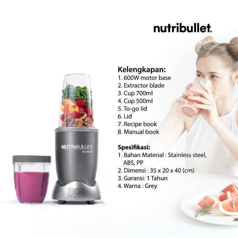 Jual Nutribullet Pro 1000w Dark Gray Blender Smoothies Maker Di Seller Memory Elektronik ...