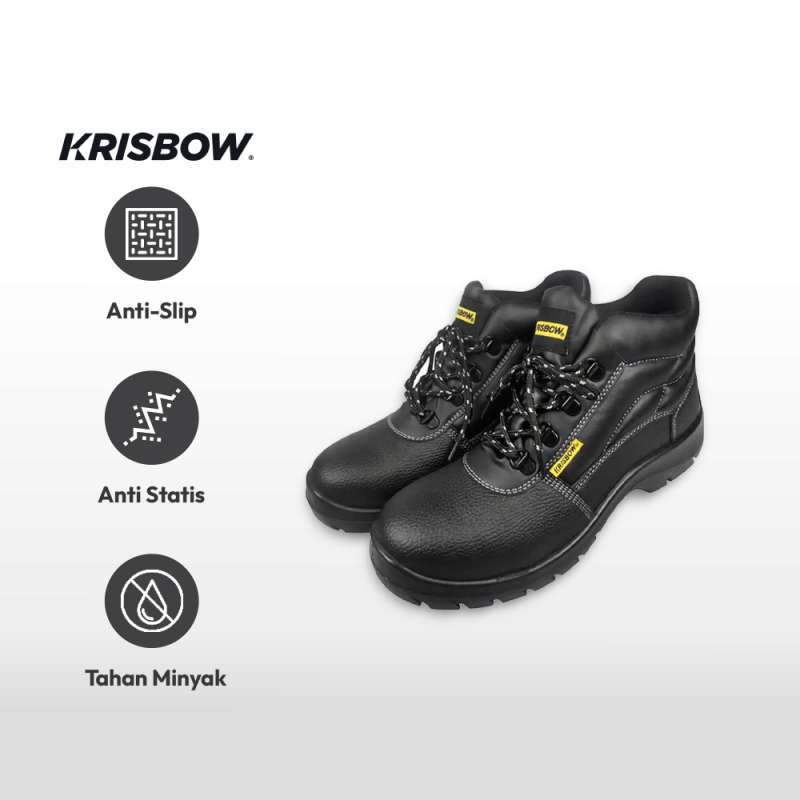Jual Krisbow Sepatu Safety Shoes Argon 6 Inchi Ukuran 41 - Hitam Di ...