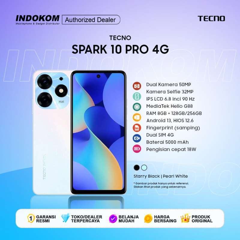 Jual Spark Tecno 10 Pro 8 256 Spesifikasi Original, Murah & Diskon ...