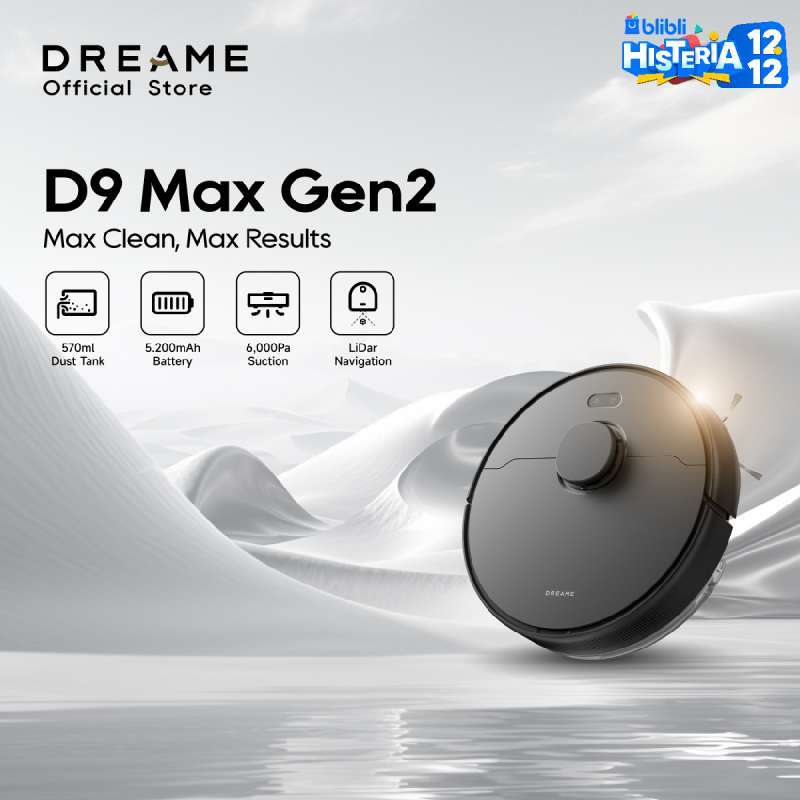 Promo Dreame D9 Max Gen 2 Robot Vacuum Cleaner And Mop | 6,000pa ...