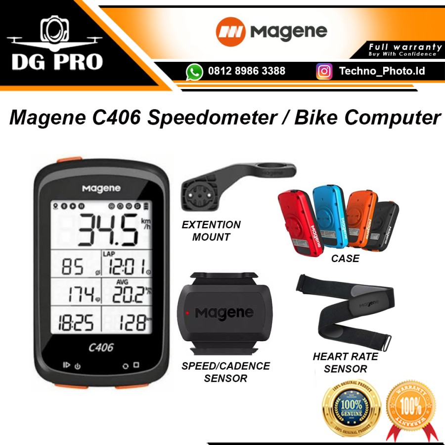 Jual Magene C406 Speedometer - Bike Computer C 406 - Bundling Di Seller ...