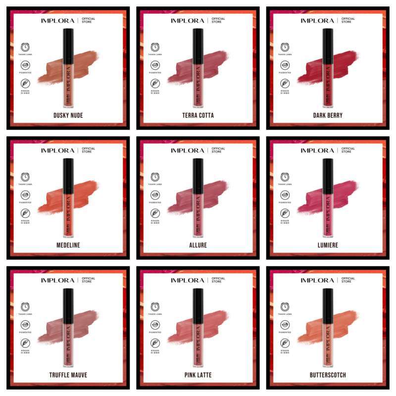 Jual Implora Lipcream Satin Urban - Velvet Kiss Warna Yang Menarik Di ...